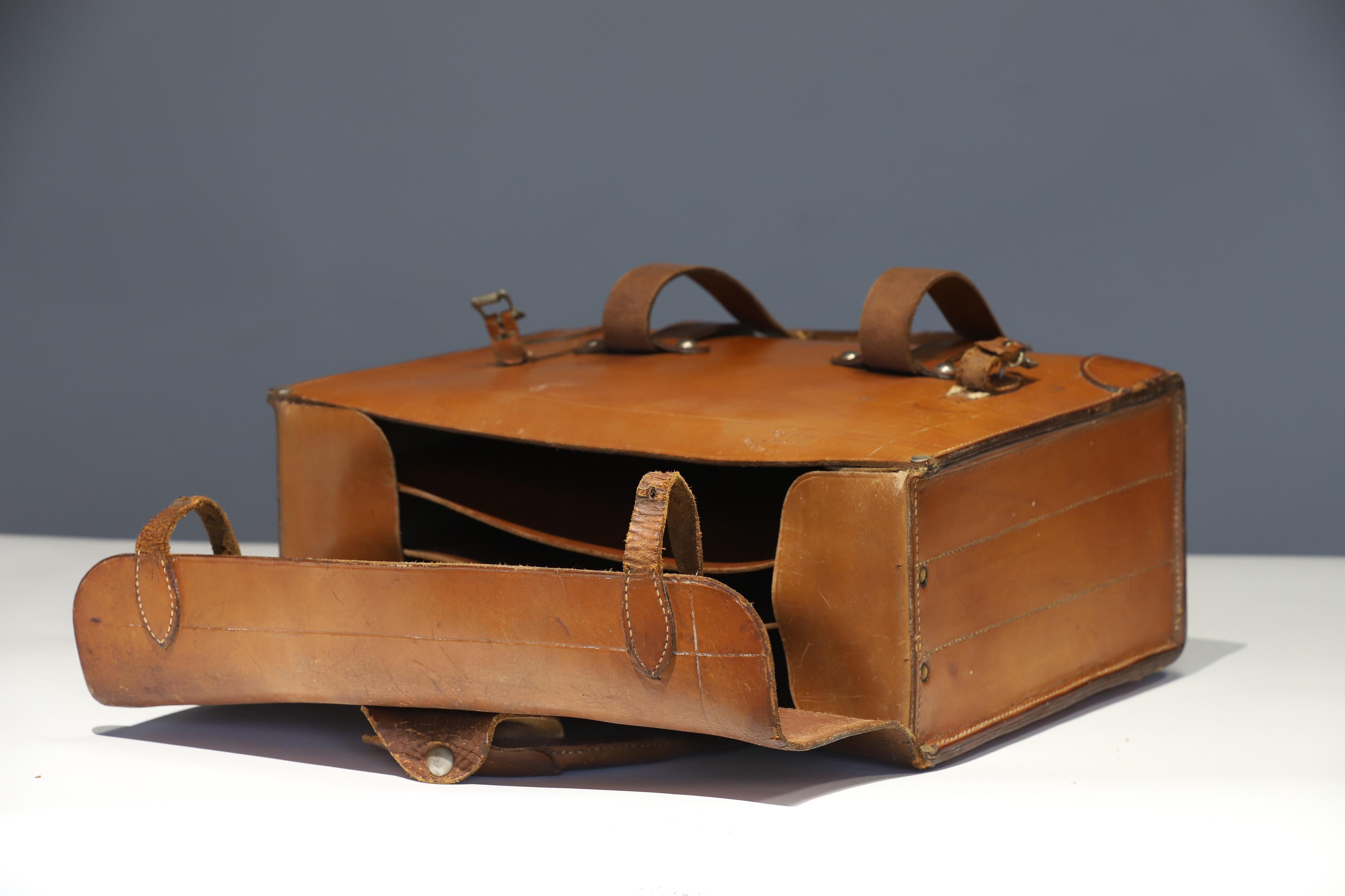 Wilkins Trunk Mfg. Co. Leather Briefcase Bag at 1stDibs | trunk bag factory