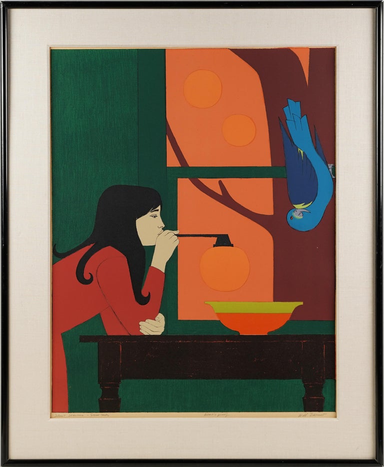 Will Barnet - Signed and Numbered Limited Edition Lithograph "Silent ...