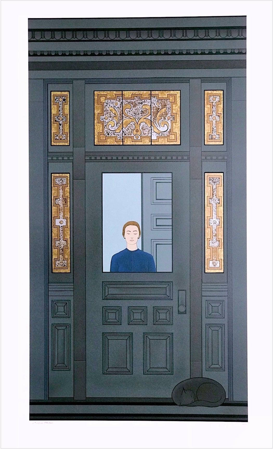 Will Barnet - The Bannister, Framed Lithograph by Will Barnet 1981 For ...