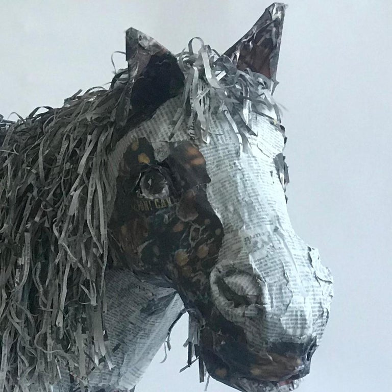 Will Kurtz - Will Kurtz, Einstein, newspaper figurative sculpture, 2018 ...