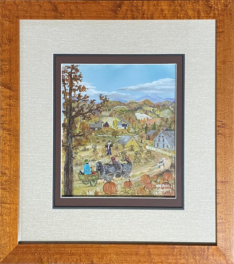 Will Moses - "Turkey Trot, " Will Moses, Rural Folk Art, Autumn ...