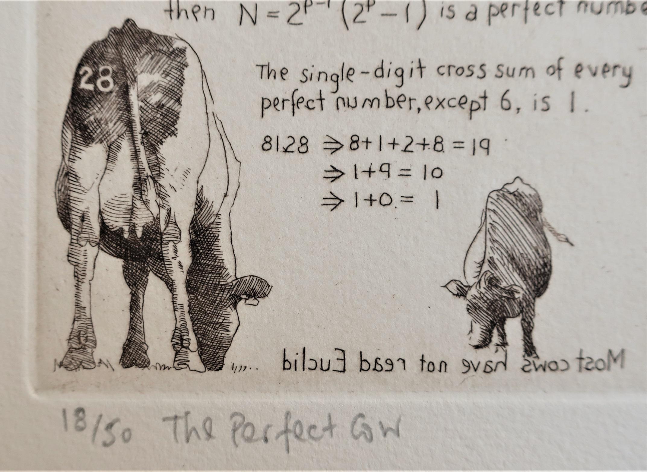 Will Taylor - The Perfect Cow, Animal Art, Black and White Animal ...