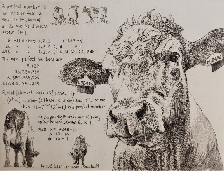 Will Taylor - The Perfect Cow, Animal Art, Black and White Animal ...