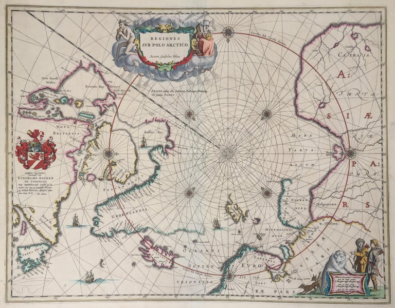 Willem Blaeu - BLAEU MAP OF NORTH POLE and ARTIC at 1stDibs
