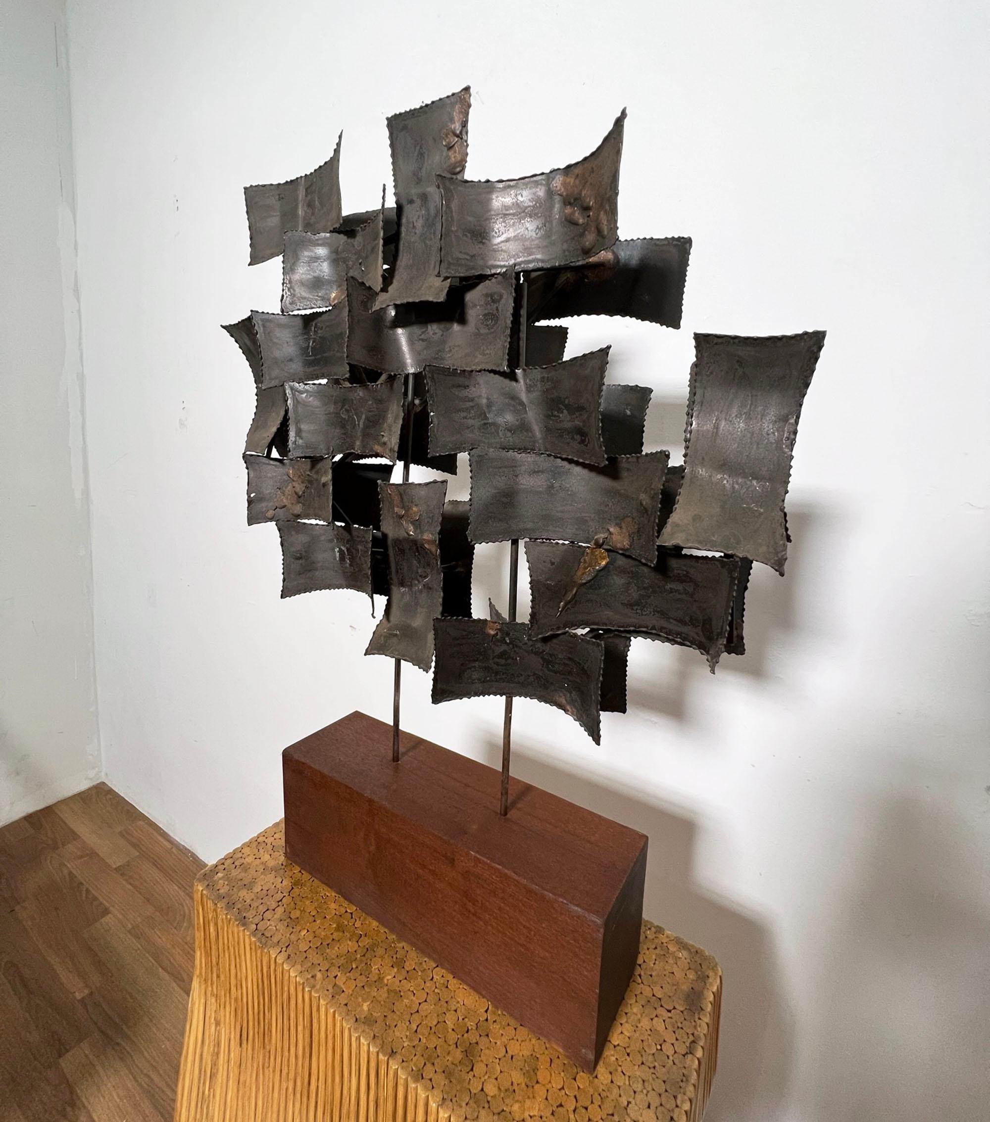 Willem DeGroot Brutalist Torch Cut Abstract Sculpture Ca. 1960s at 1stDibs