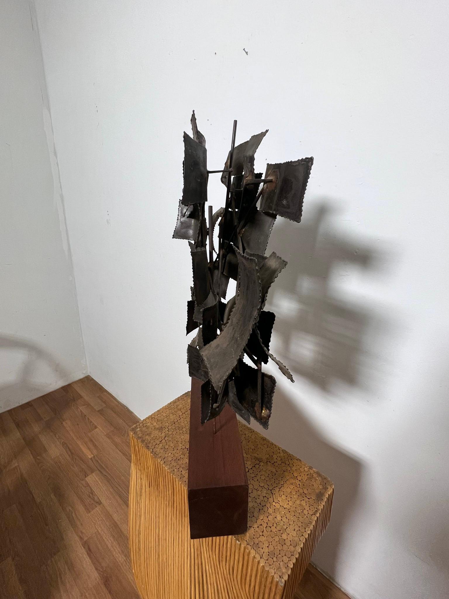 Willem DeGroot Brutalist Torch Cut Abstract Sculpture Ca. 1960s at 1stDibs