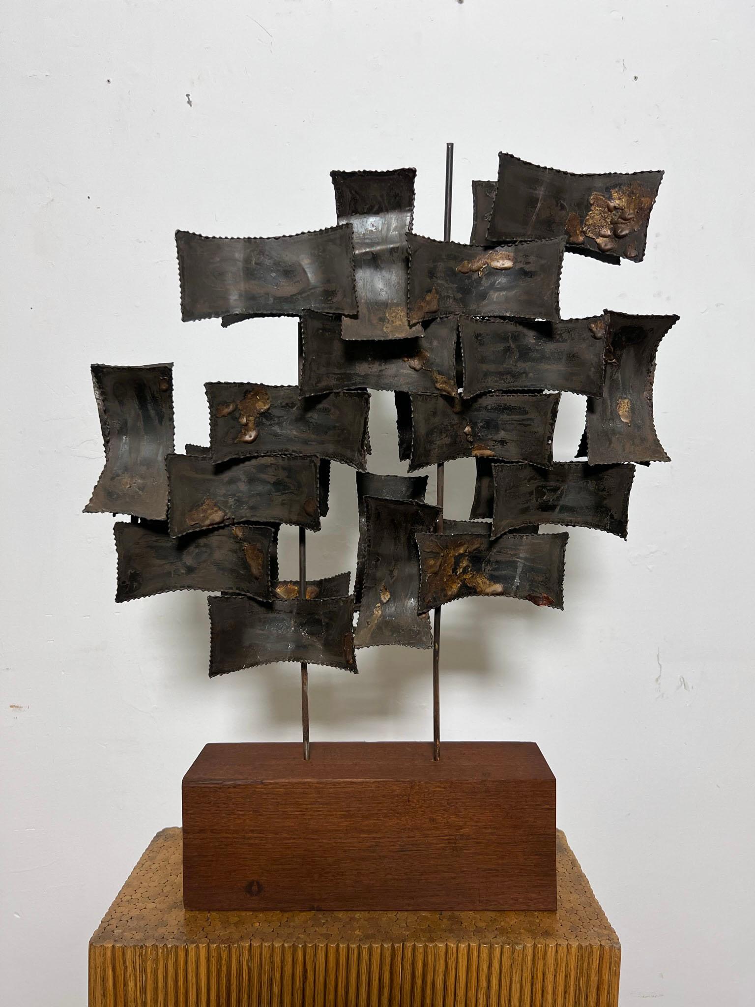 Willem DeGroot Brutalist Torch Cut Abstract Sculpture Ca. 1960s at 1stDibs