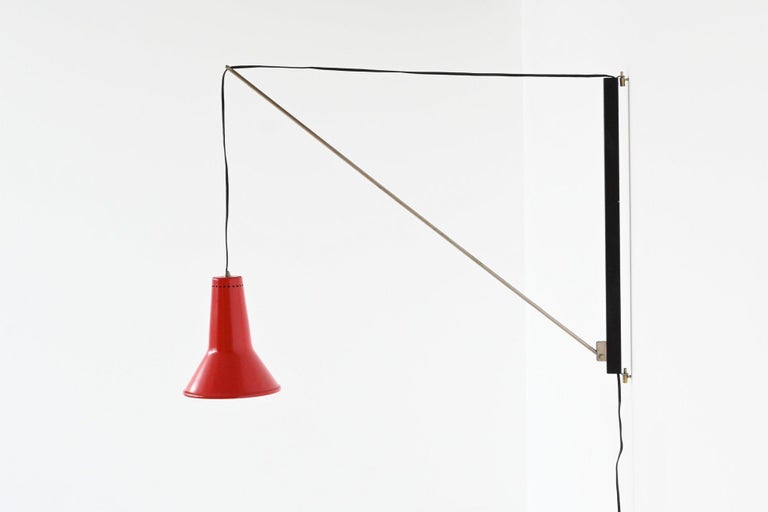 Willem Hagoort arc wall lamp Hagoort Lampen The Netherlands 1960 For ...