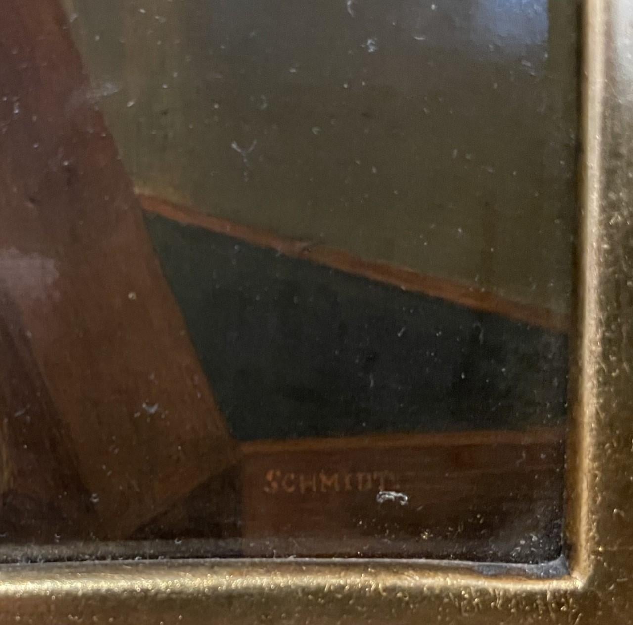 Willem Hendrik Schmidt - "The Musician, or Te veel is ongesond" oil ...