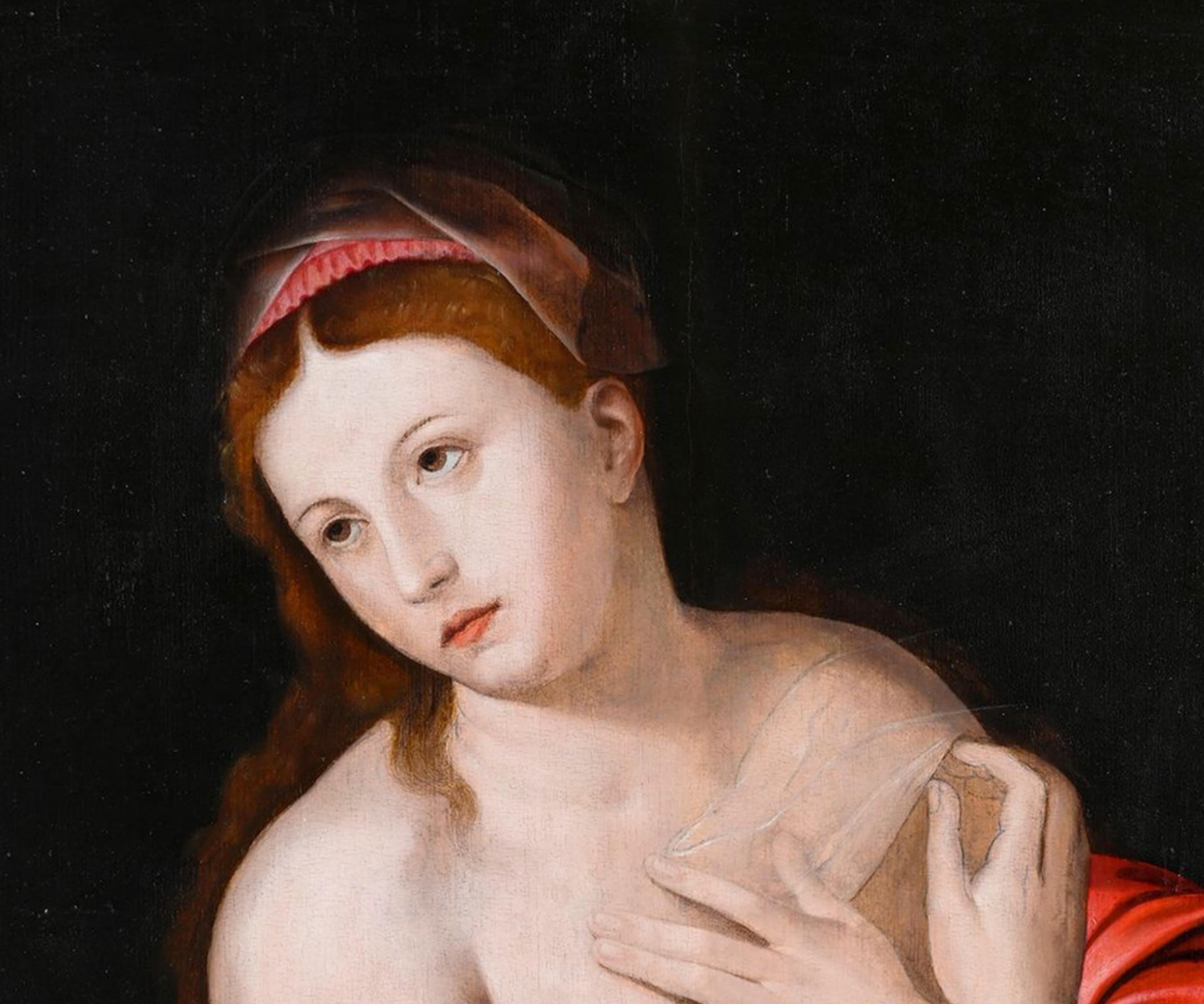 Willem Key (1515-1568) attributed to "Saint Magdalene" 16th Century Flemish For Sale at 1stDibs