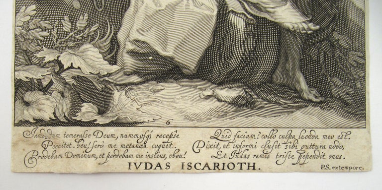 Willem van Swanenburg - Judas Iscarioth after Abraham Bloemaert (1564/66-1651), orig. published ...
