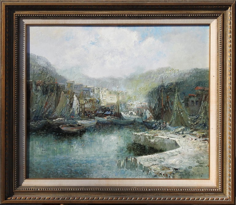 Willi Bauer - "Docked at the Bay", Willi Bauer, Oil/Canvas, 27x31 ...