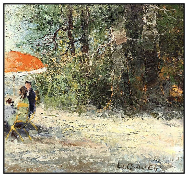 Willi Bauer - Willi Bauer Rare Oil Painting on Canvas Original ...