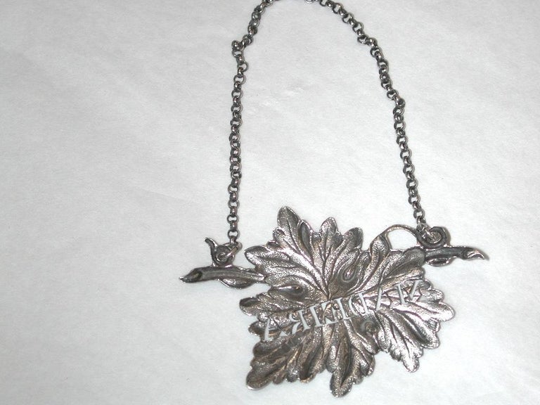 William 1V Silver Madiera Label, Dated 1835, Joseph Willmore ...