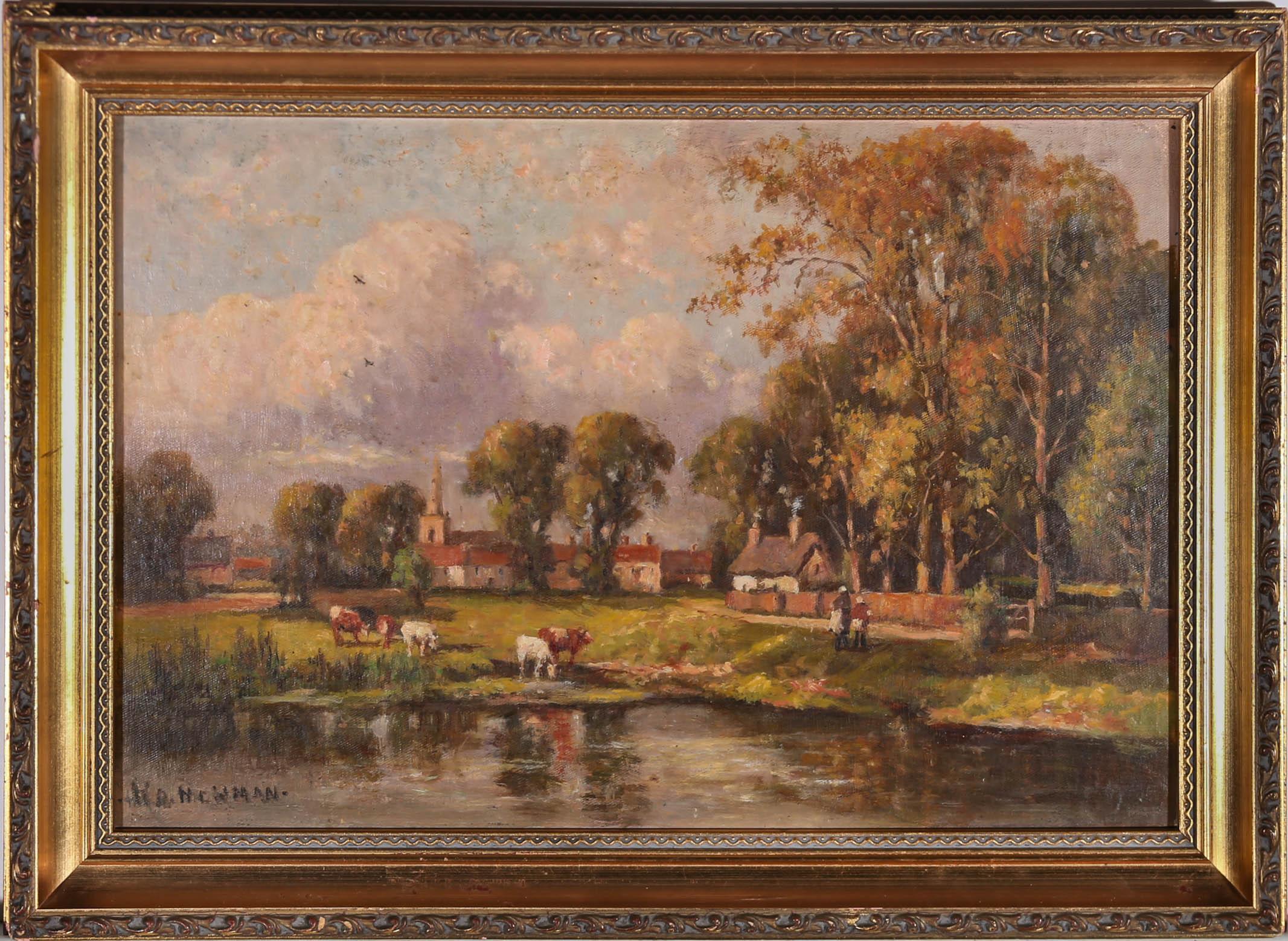 William A. Newman - William A. Newman (act. 1885-1895) - Framed Late ...