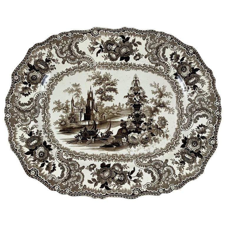 William Adams IV and Son Black Fountain Scenery Staffordshire ...