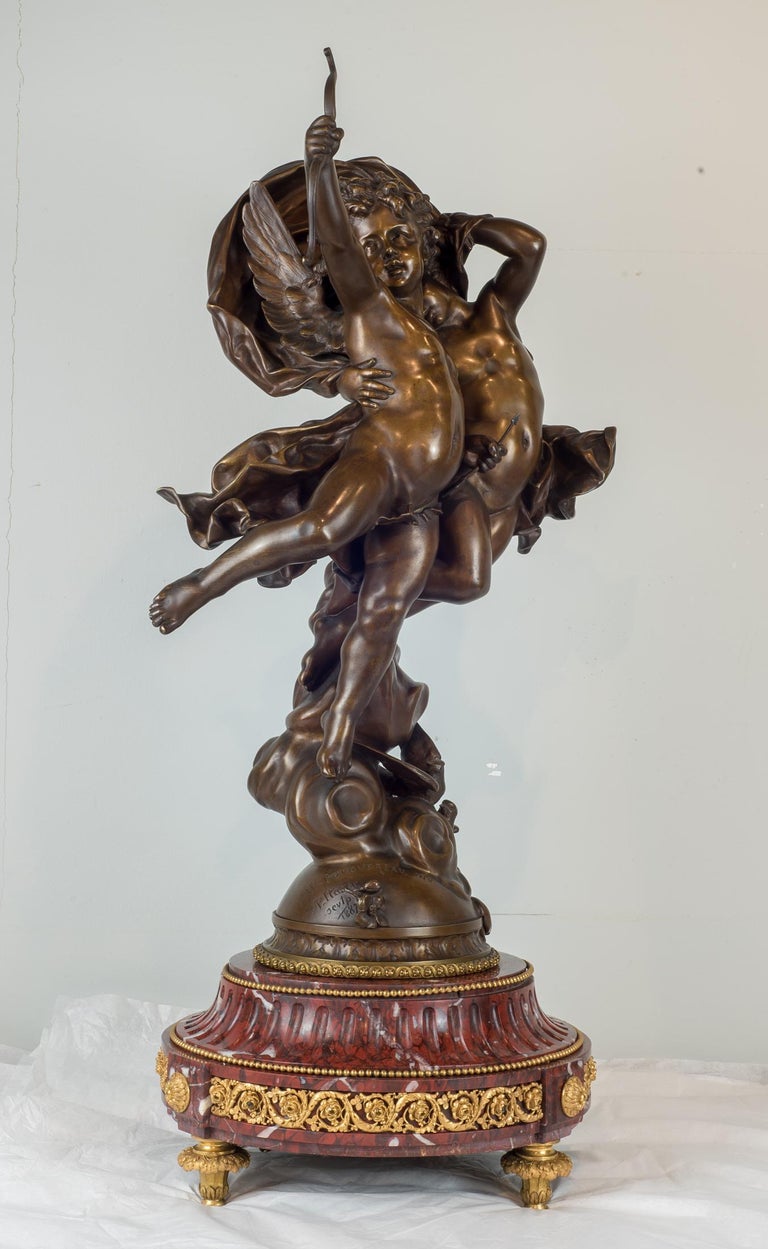 William-Adolphe Bouguereau - Magnificent Patinated Bronze Sculpture of ...