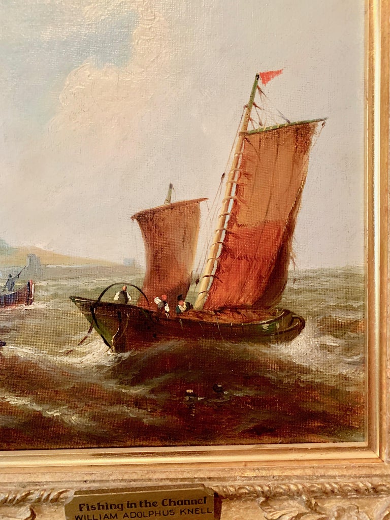 William Adolphus Knell 1 - English Victorian 19th century fishing boat ...