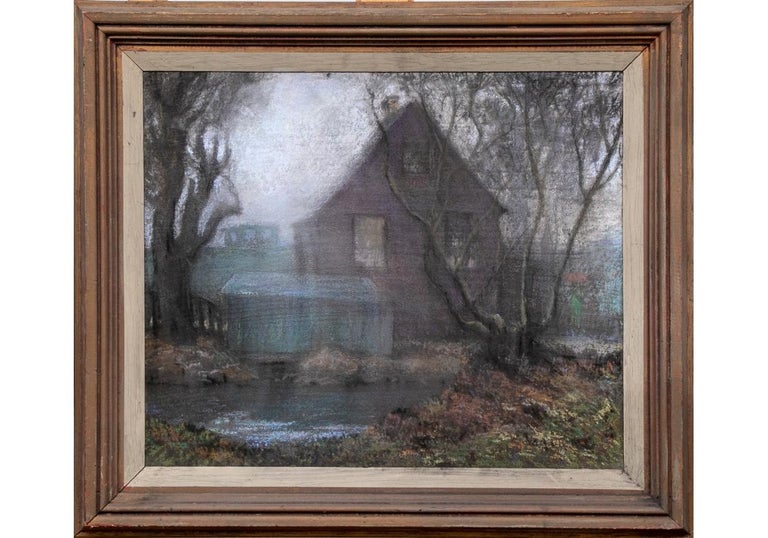 William Alexander Drake (Am., 1891-1979) Pastel On Masonite, Grey House ...