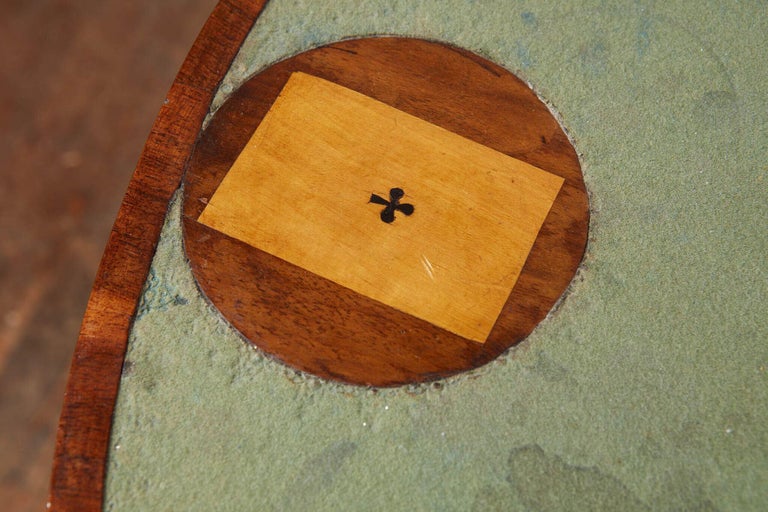 William and Mary Marquetry Card Table For Sale at 1stDibs
