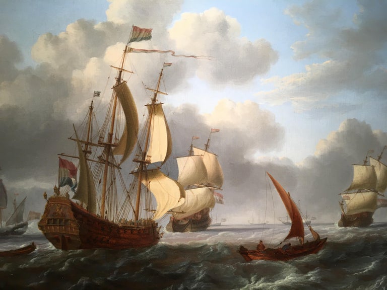 William Anderson - 18th century Dutch warships at sea off with fishing ...