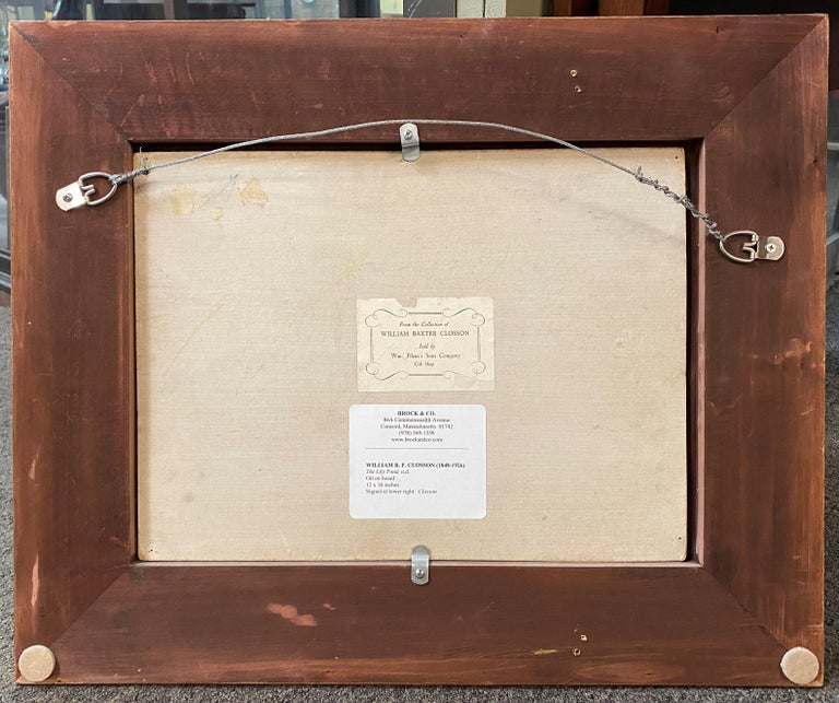 William Baxter Closson - The Lily Pond For Sale at 1stDibs