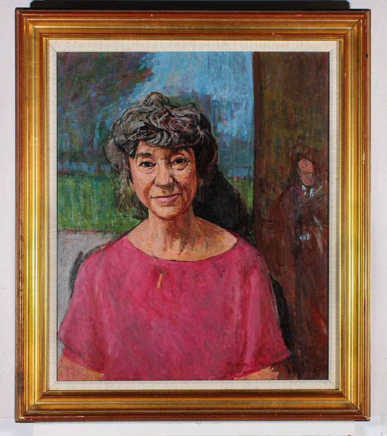 William Bowyer - William Bowyer (1926–2015) - 1999 Oil, Lady In Pink ...