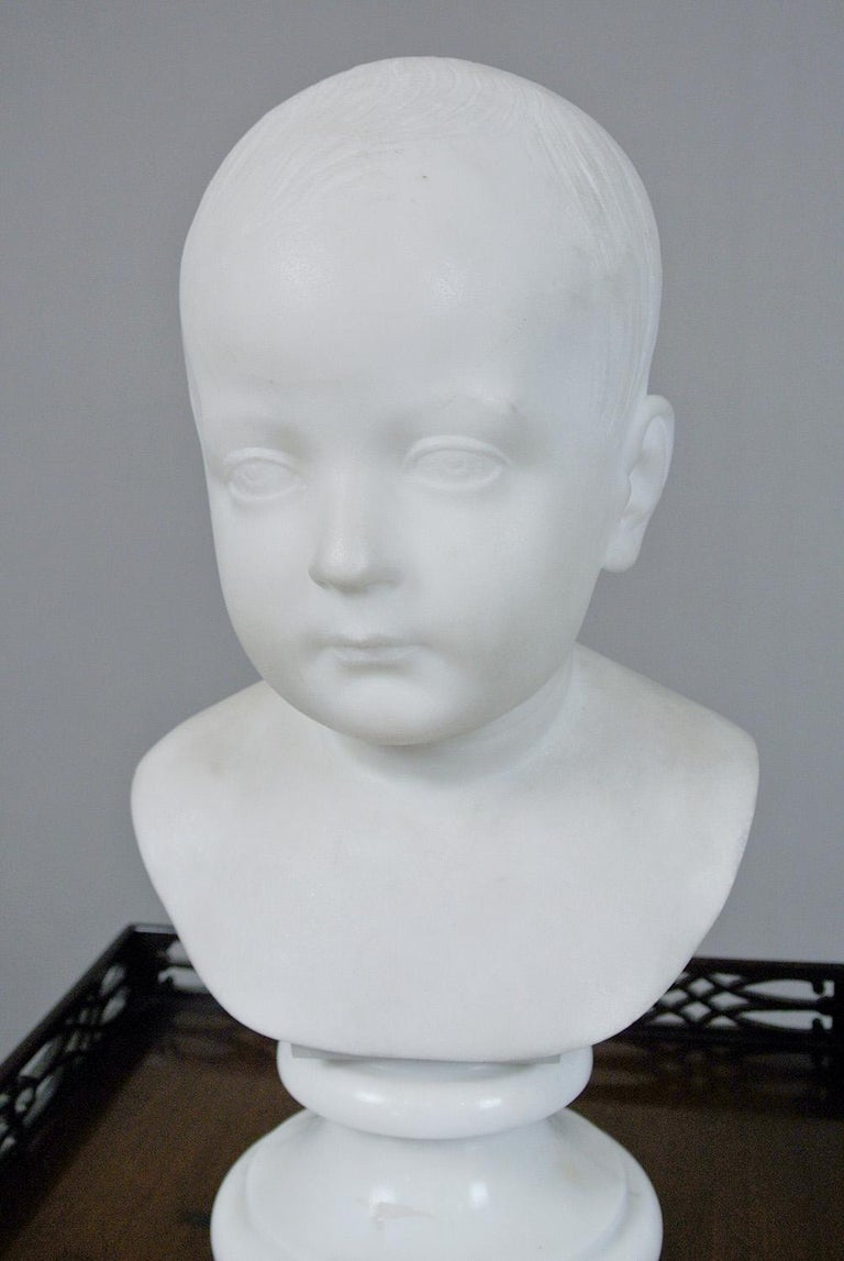 William Brodie Frsa Signed Marble Bust of the Artist's Daughter Dated ...