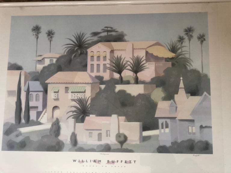 William Buffet Art Hollywood Print, Signed, Framed, California 1987 ...