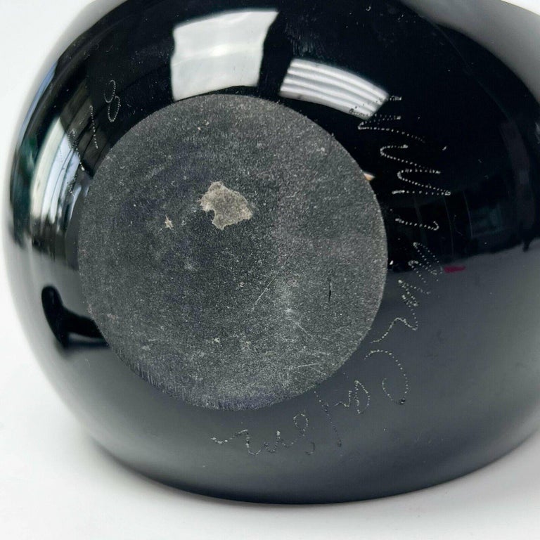 William Carlson Art Glass Hand Blown Center Perfume Bottle with Stopper ...