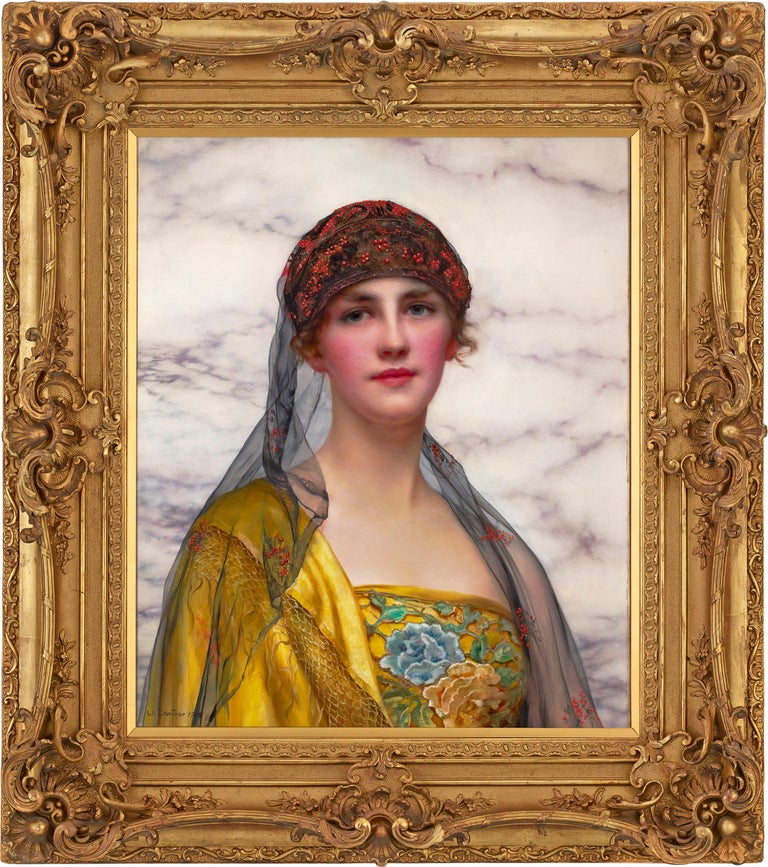 William Clarke Wontner - Portrait of a Beauty by William Clarke Wontner ...