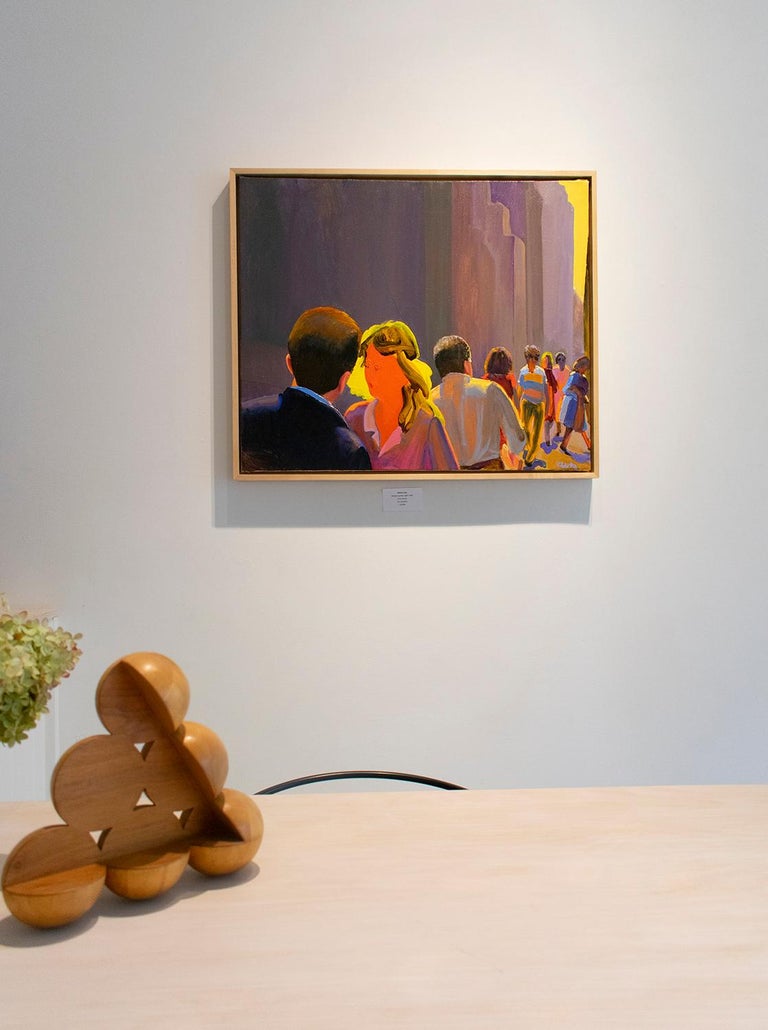 William Clutz - Midtown Summer Light I (Abstract Figurative Painting on ...