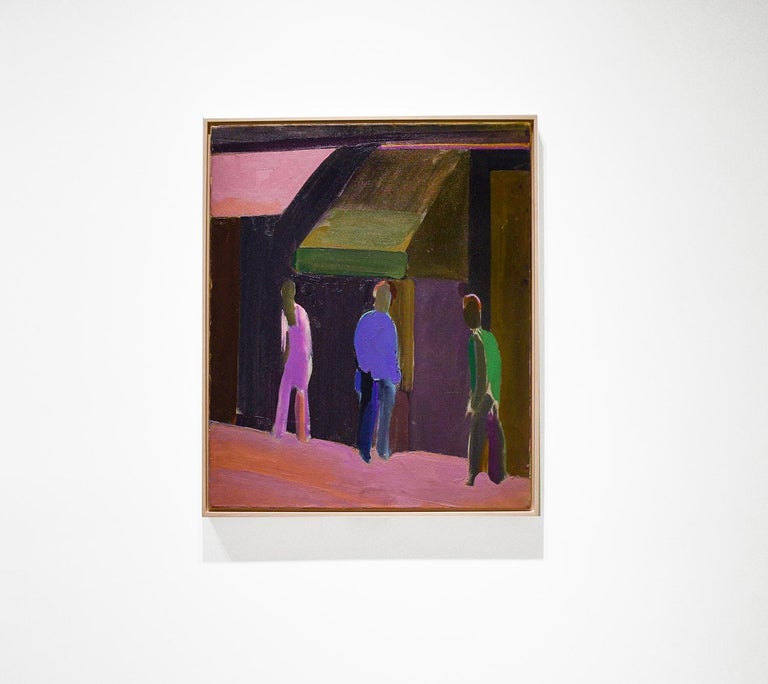 William Clutz - Street Awning: Abstracted Figurative New York Oil ...