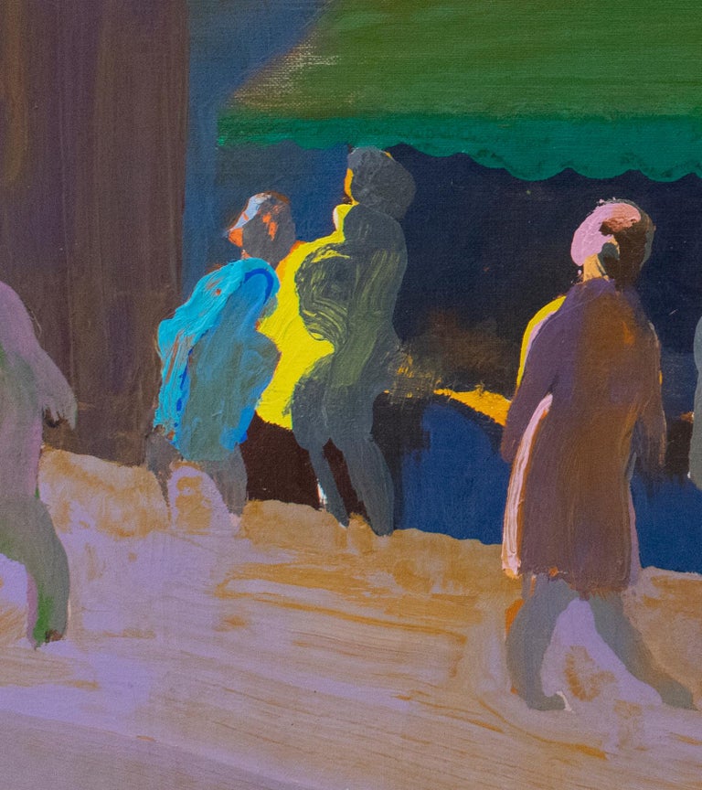 William Clutz - Street Shopping (Impressionistic 1970s New York ...