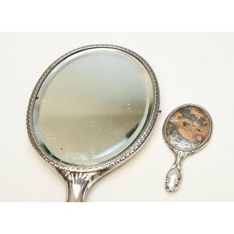 William Comyns London Sterling Silver Vanity Set Cherubs Angels For ...