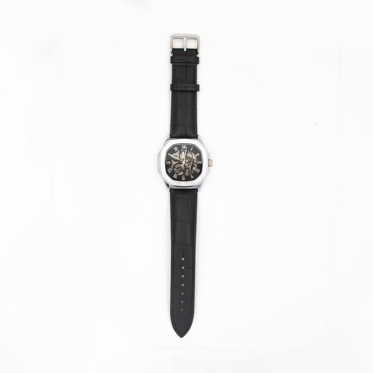 William David Watch Platinum Color Alloy and Stainless Steal 42mm For ...