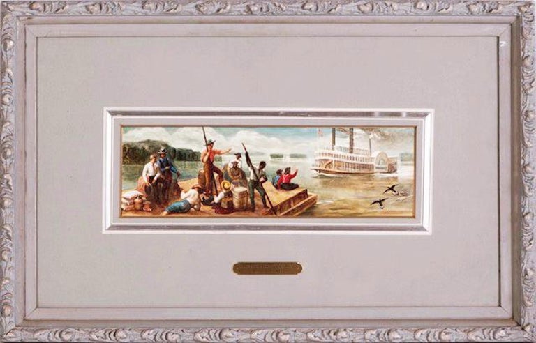 William Dean Fausett - "River Boatmen" by Dean Fausett For Sale at 1stDibs