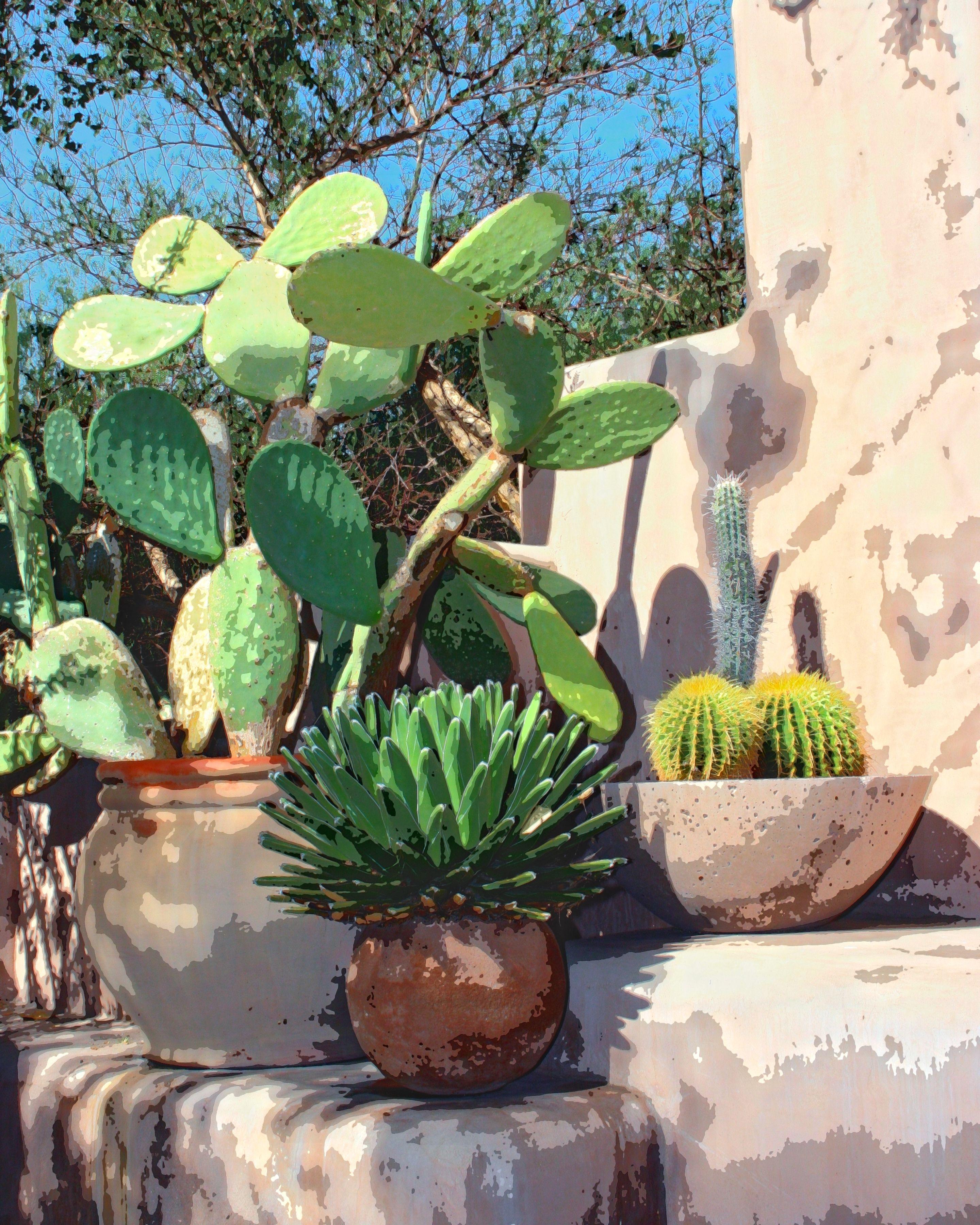 1990s Marta Marzotto Miniature Green Murano Glass Cactus Plants by ...