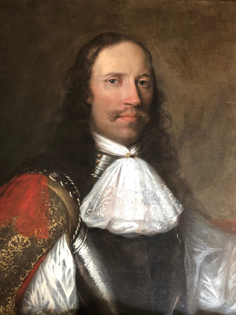 William Dobson (b.1611) - Portrait of an Officer in Armour - Circle of ...