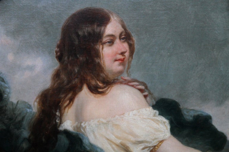 William Edward Frost - Portrait of a Young Woman at the Seashore ...