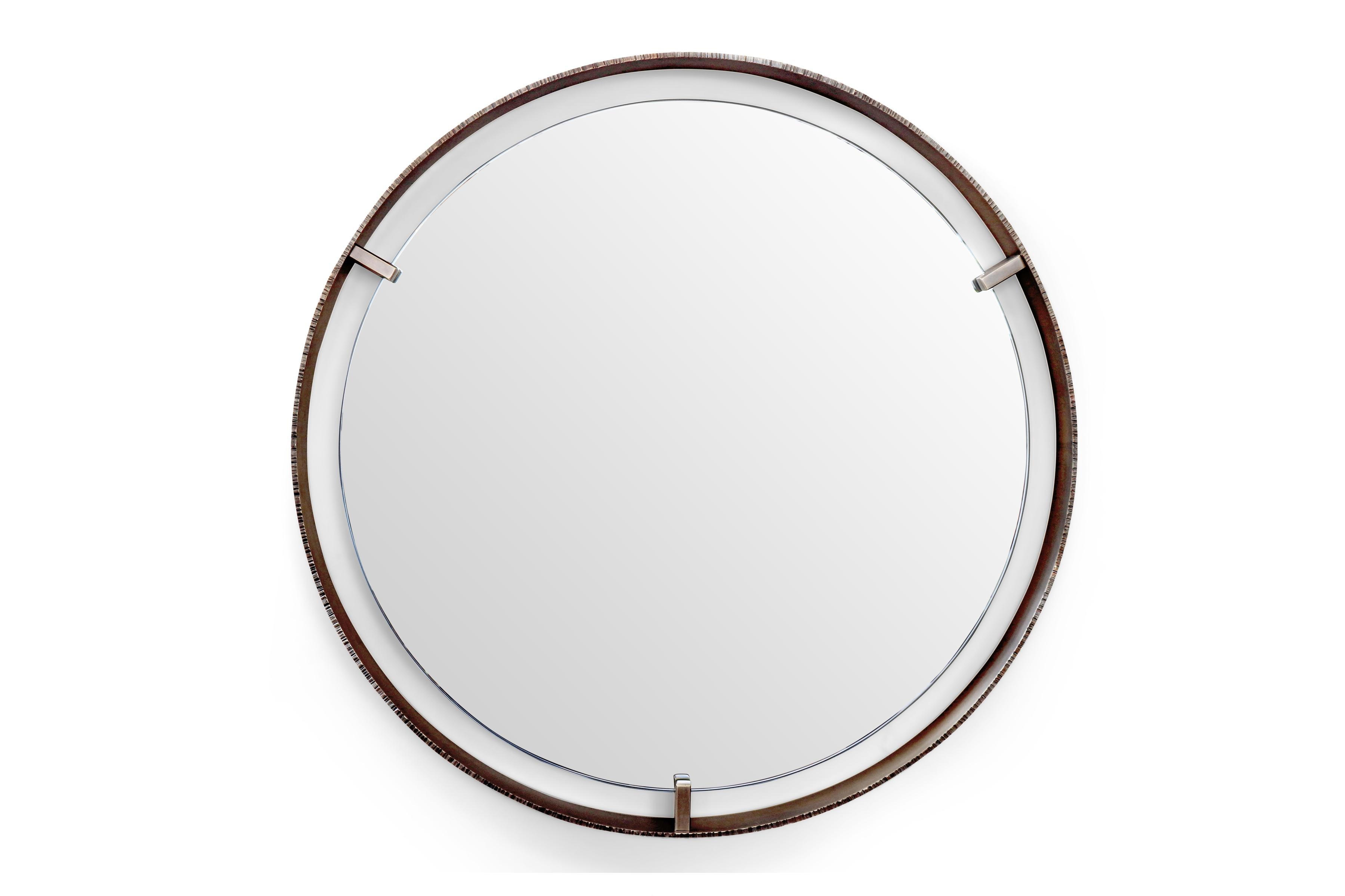 William Emmerson Round "Gouge" Mirror For Sale at 1stDibs