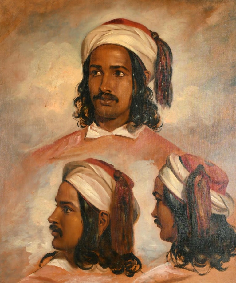William Etty - Portrait studies of an Arab For Sale at 1stDibs