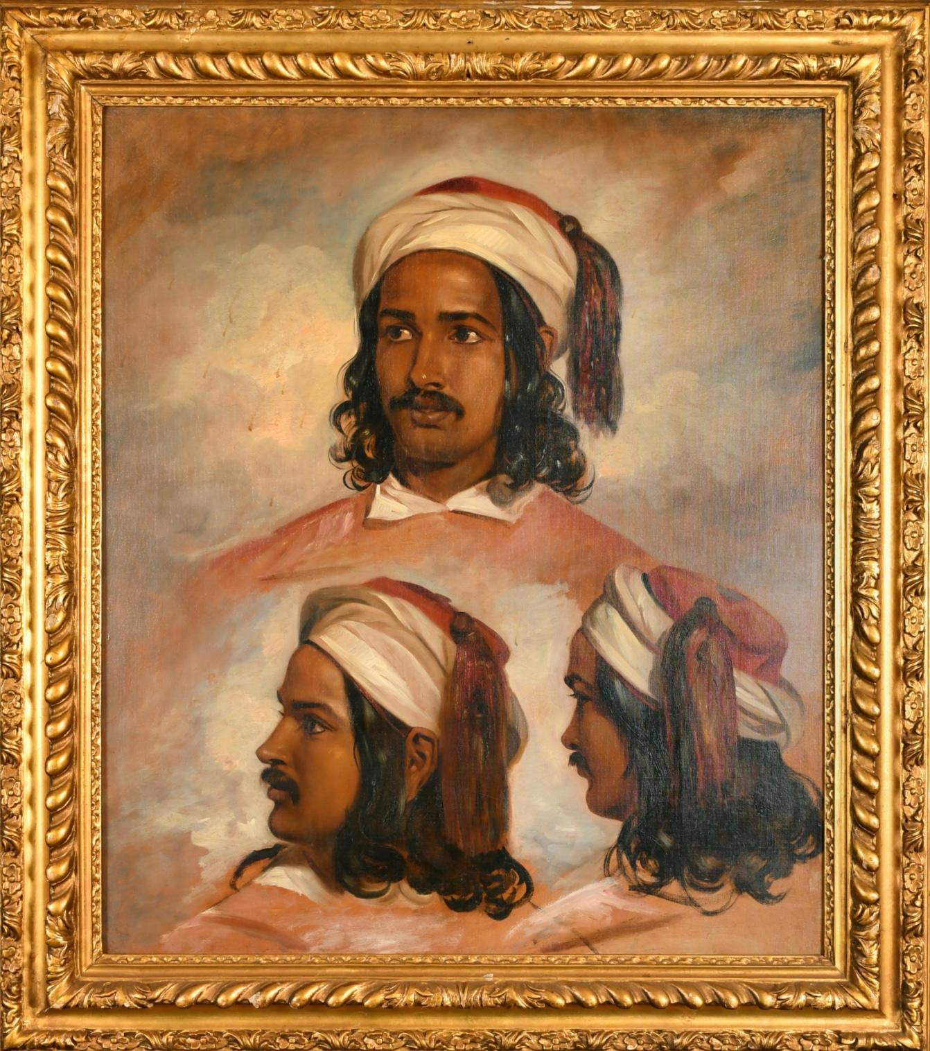 William Etty - Portrait studies of an Arab For Sale at 1stDibs
