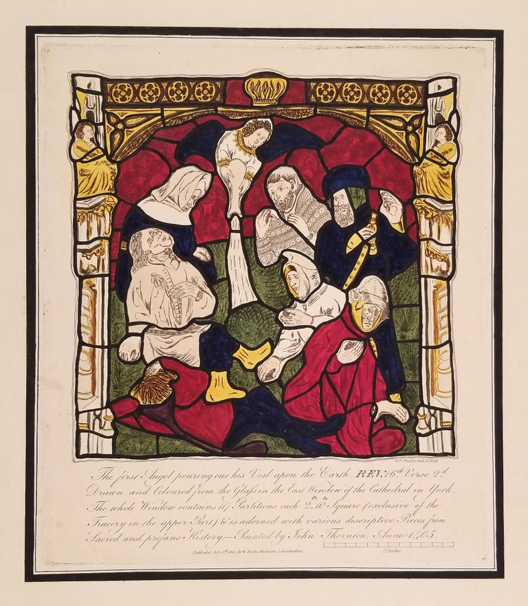 William Fowler Engraving after a York Cathedral Stained Glass Window ...
