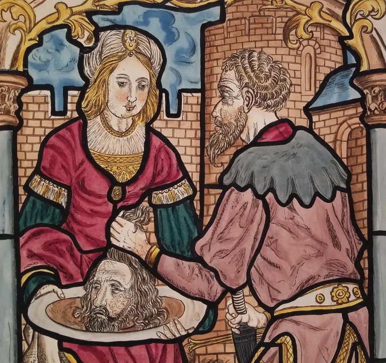 William Fowler Engraving after Stained Glass of the Death of John the ...