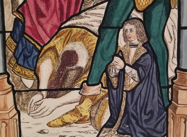 William Fowler Engraving after Stained Glass of the Death of John the ...