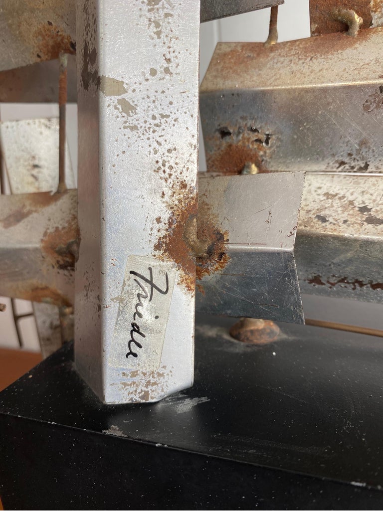 William Friedle Vintage Brutalist Metal Sculpture For Sale at 1stDibs