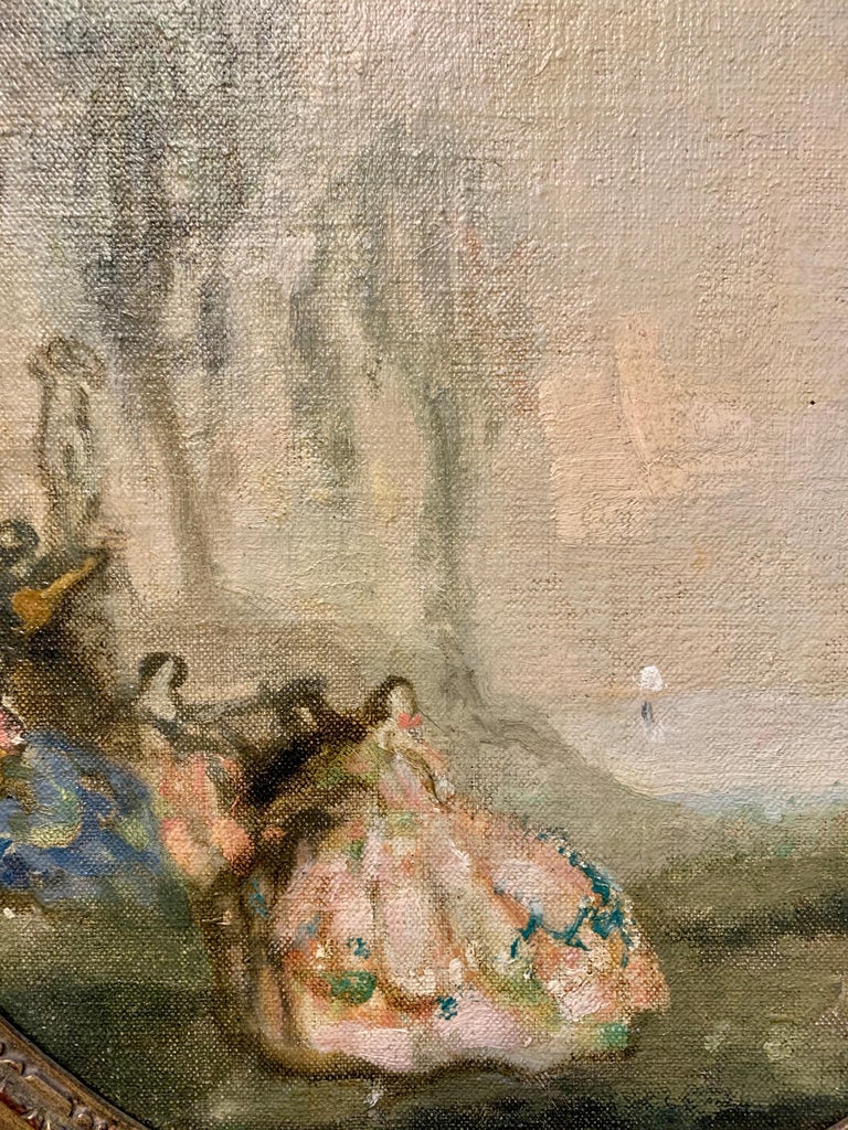 William George Robb - Oil painting, English Impressionist of figures in ...