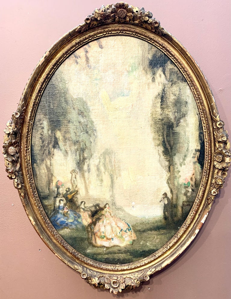 William George Robb - Oil painting, English Impressionist of figures in ...