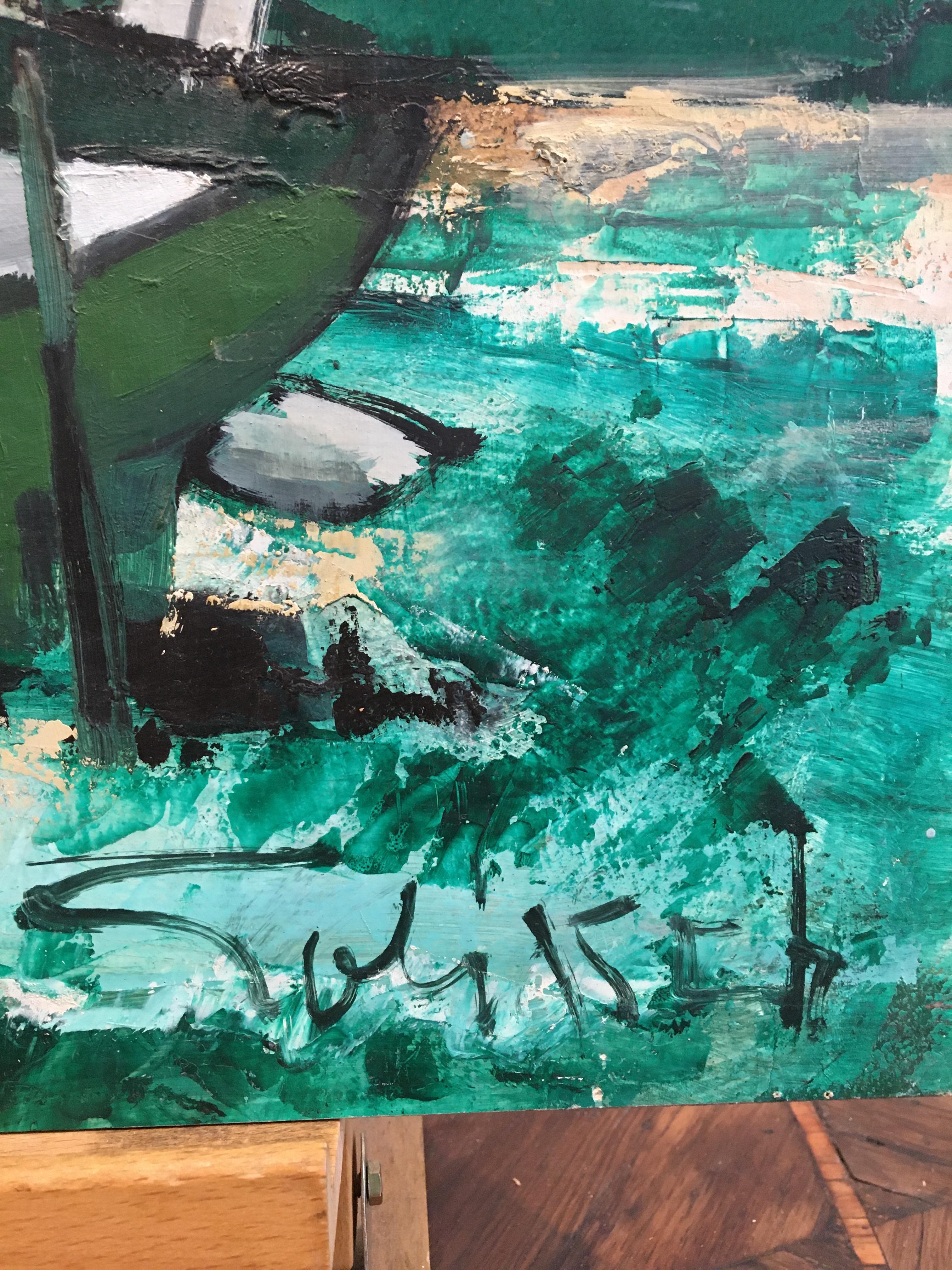 William Goliasch - Seaside and fishing boats, Brittany For Sale at ...